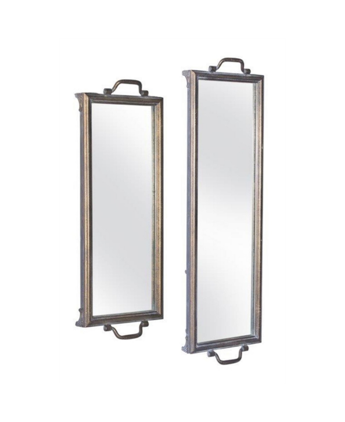 Click here for Antique Style Mirror Tray For Wall Decor (Set of 2... prices