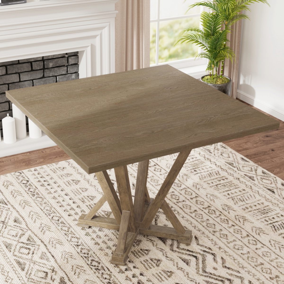 Click here for Streamdale Square Farmhouse Counter Table  45"... prices