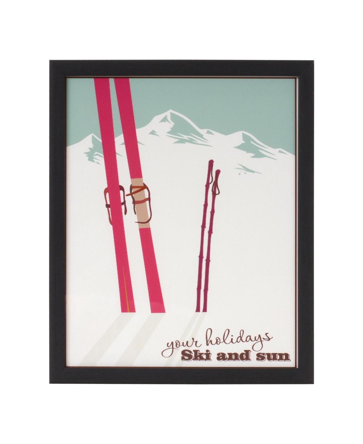 Click here for Slickblue Festive Ski and Sun Frame Rustic Lodge D... prices