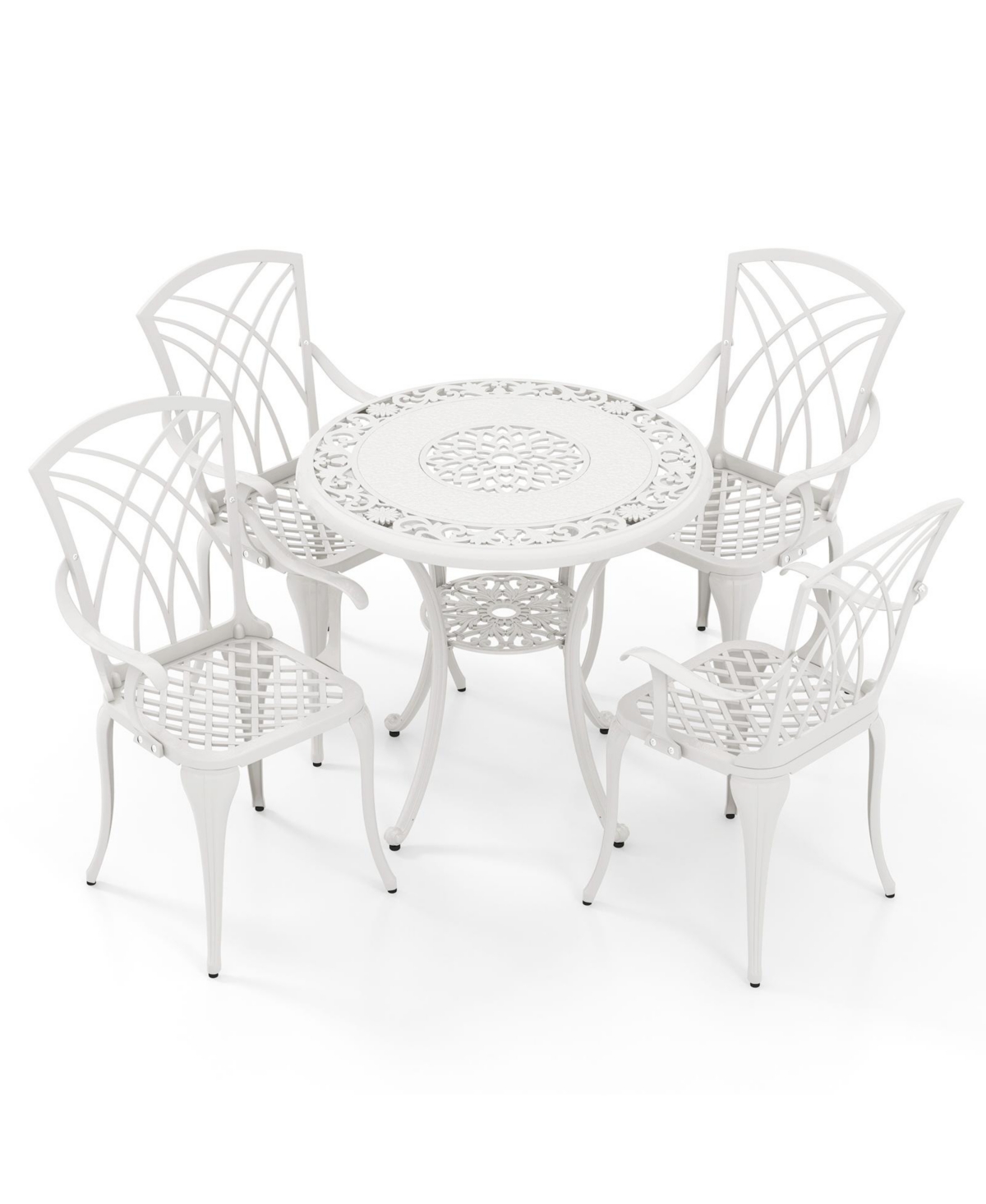Click here for Slickblue 5 Piece Patio Bistro Table Chair Set wit... prices