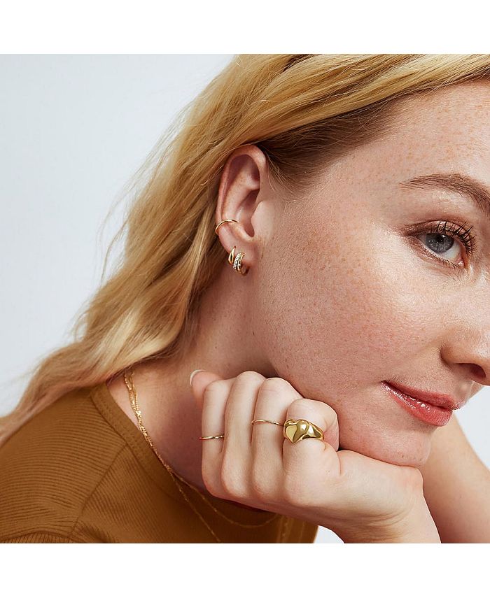 Ana Luisa Bold Huggie Hoops - Nate - Macy's