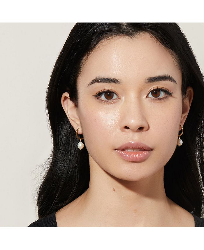 Ana Luisa Pearl Hoops - Medium Frida - Macy's