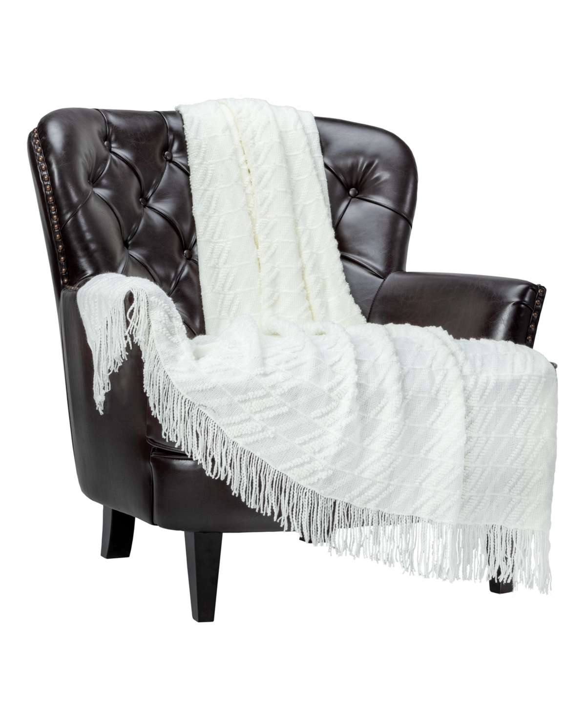 Click here for Chanasya Premium Rust Brown Throw Blanket With Tas... prices