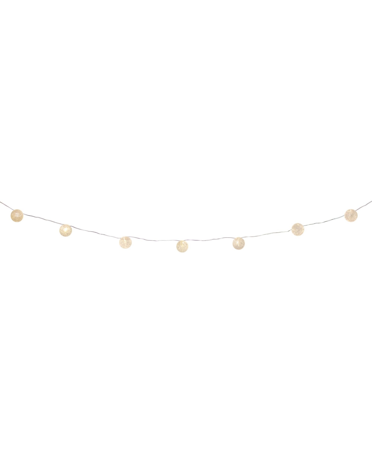 Click here for Led Crackle Glass Ball Light String 11l - White  C... prices