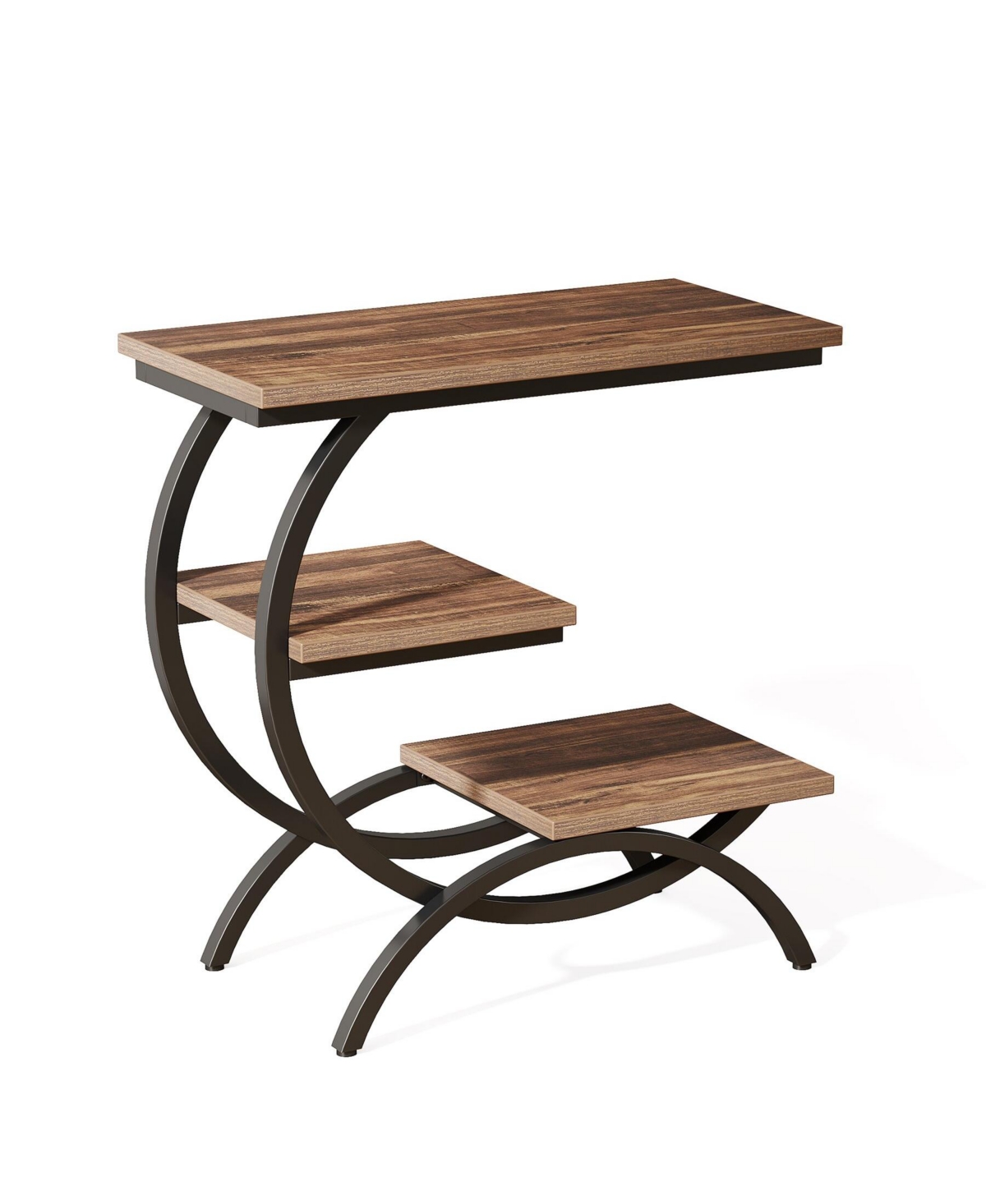Click here for Tribesigns C-Shaped End Table  Industrial 3-Tier S... prices