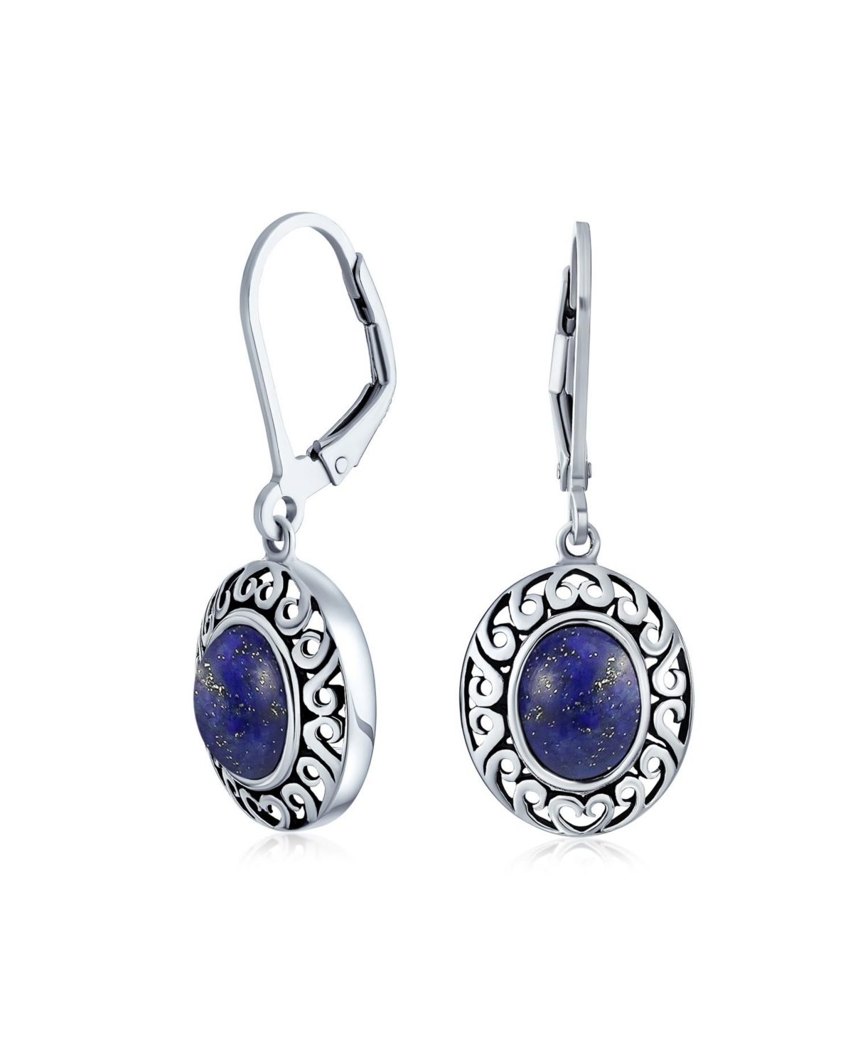 Click here for Bling Jewelry 3CTW Natural Stones Oval Bezel Set L... prices