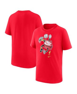 Nike Big Boys and Girls Red Liverpool Character T-Shirt - Macy's