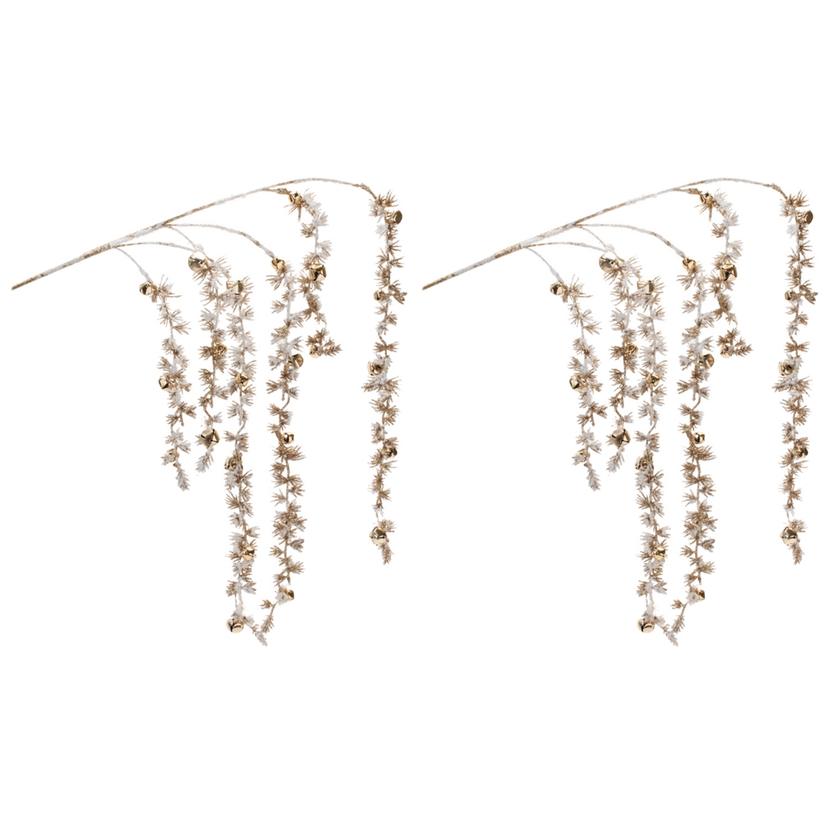 Click here for Set of 2 Sleigh Bell and Pine Branches – Pe... prices