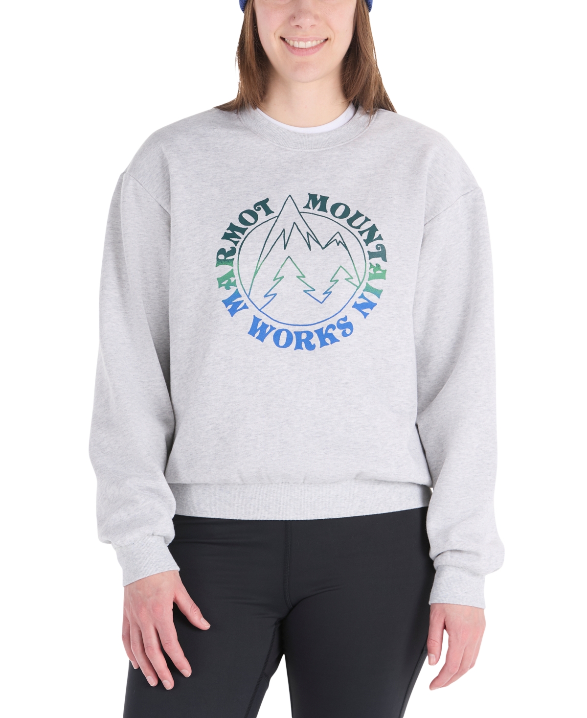 Click here for Marmot Womens Retro Mountain Boxy Crewneck Sweatsh... prices