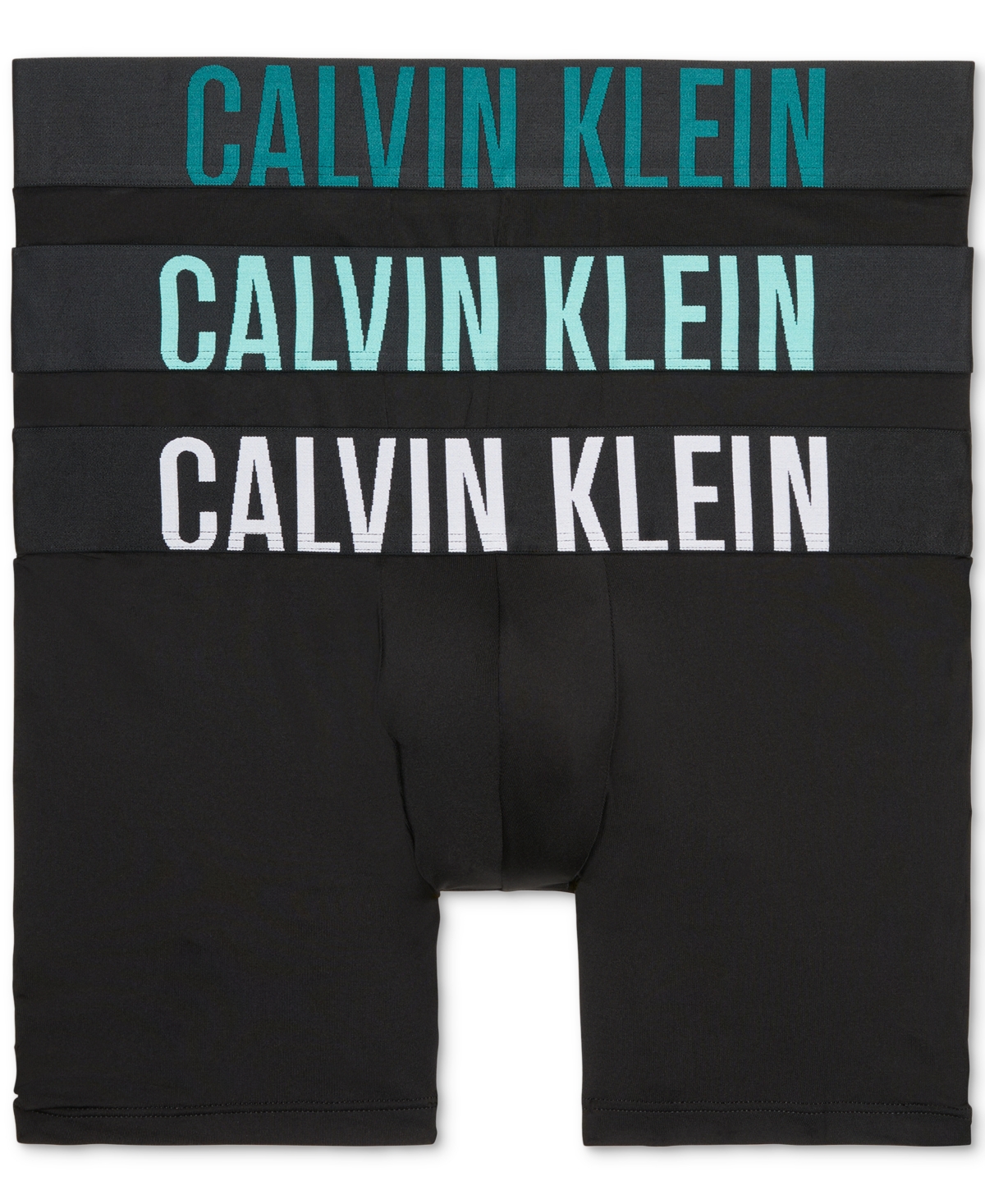 Calvin Klein Men's Intense Power Micro Boxer Briefs In Black White ...