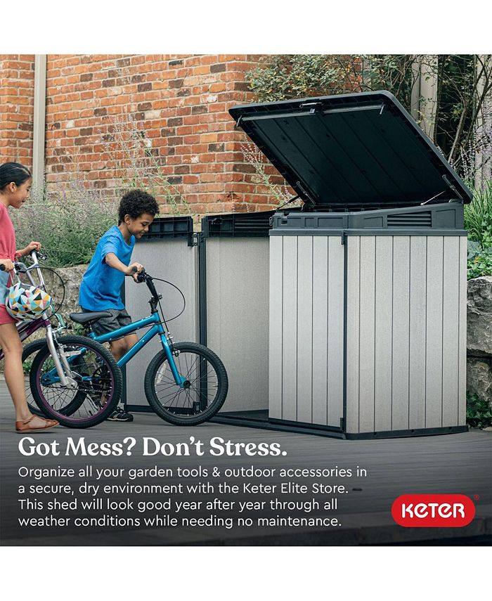 Keter KET-237831 Elite Store Outdoor Storage Shed Patio Furniture for ...