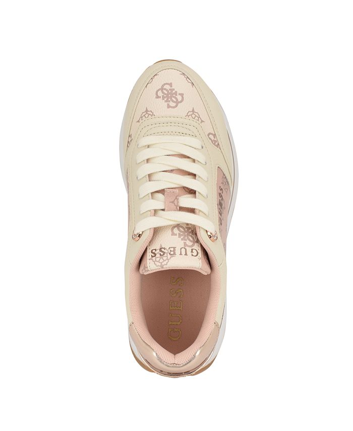 GUESS Women's Camrio Casual Double Platform Lace Up Sneakers - Macy's