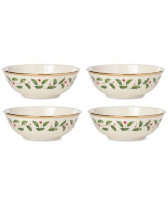 Lenox Holiday Place Setting Bowl, Set of 4 - Macy's
