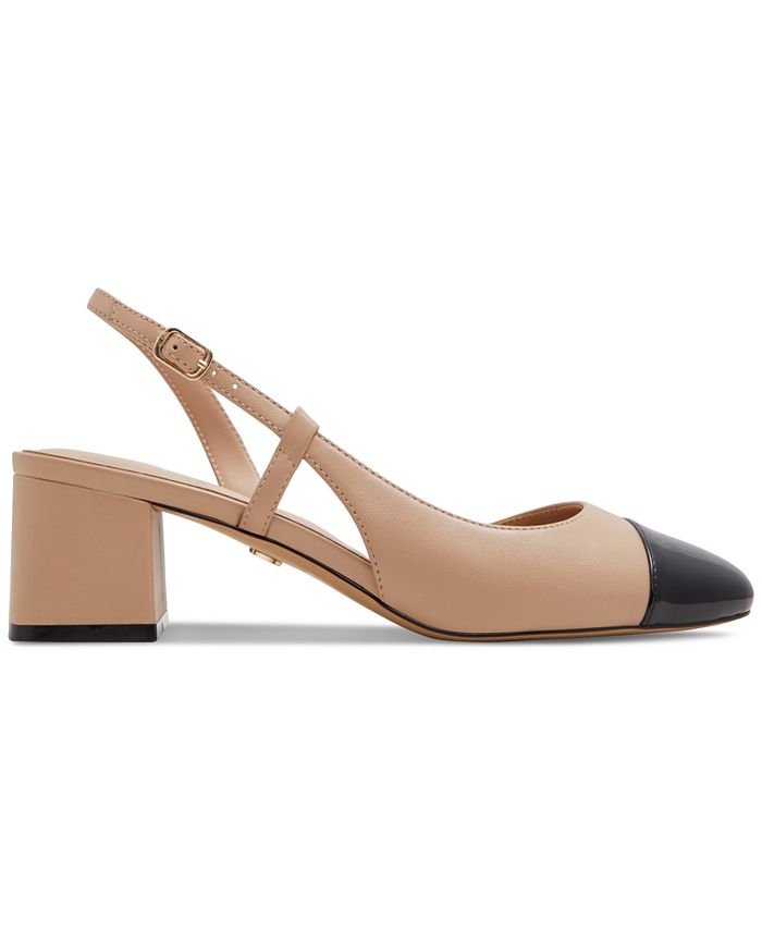 ALDO Women's Bialle Cap-Toe Block Heel Slingback Sandals - Macy's