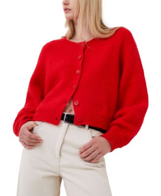 French Connection Women's Fluffy Knit Cardigan - Macy's