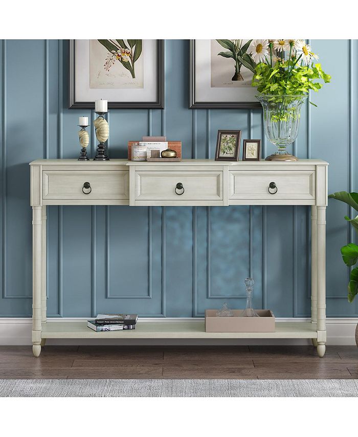 Simplie Fun Console Table Sofa Table With Drawers For Entryway With ...