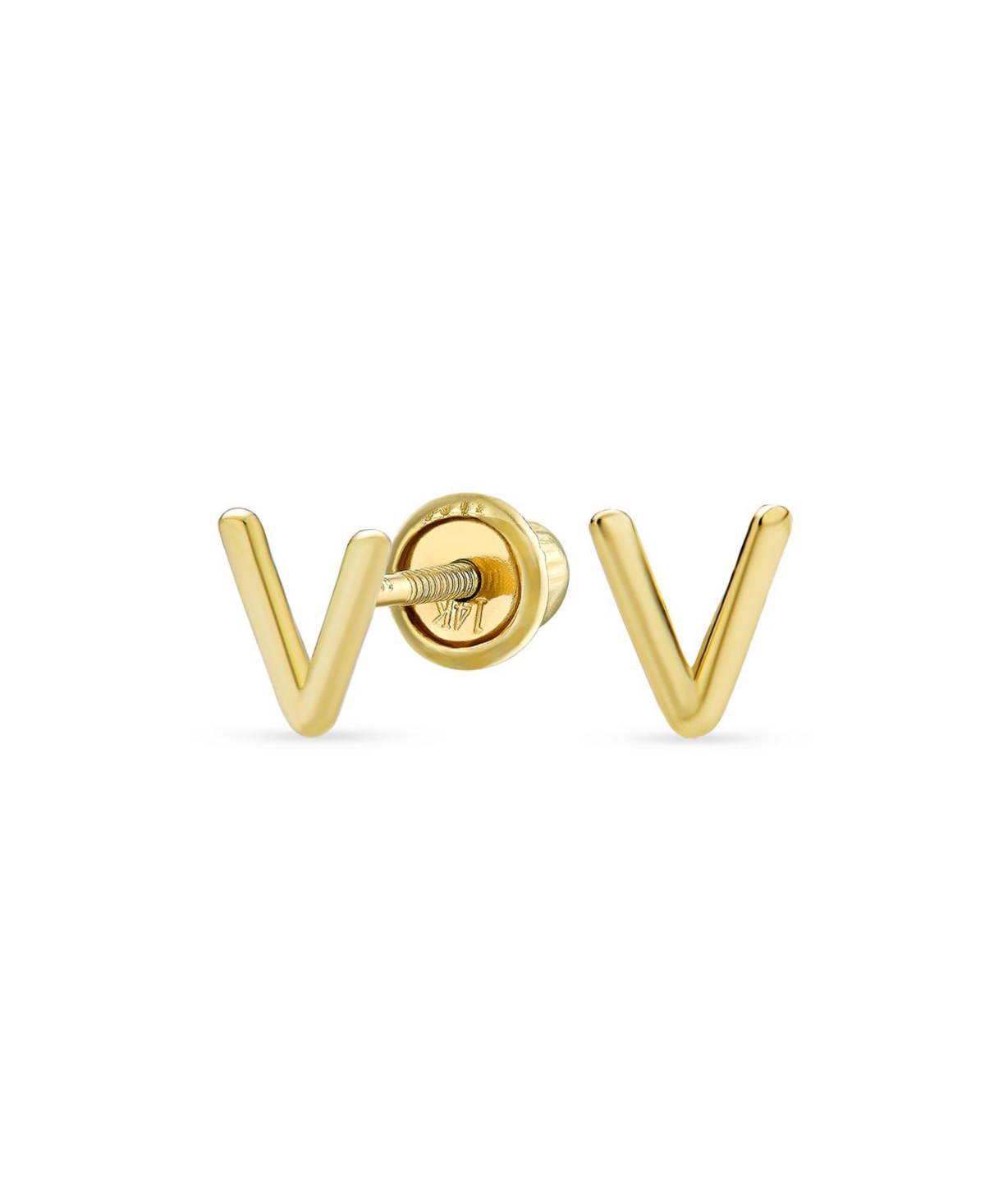 Click here for Bling Jewelry Abc Minimalist Yellow 14K Gold Capit... prices