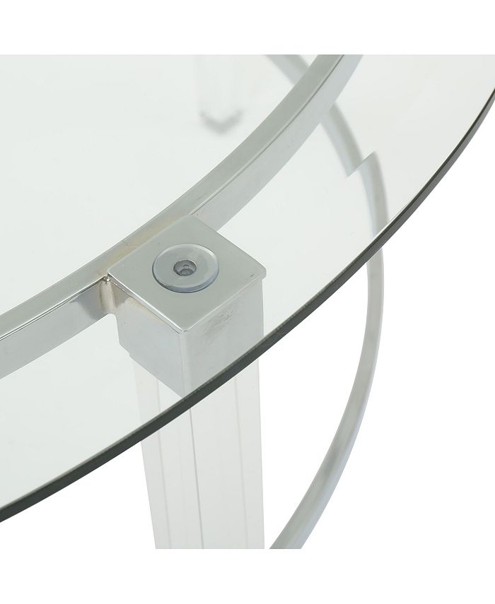 Simplie Fun Revolving Round Coffee Table Translucent Beauty, Timeless ...