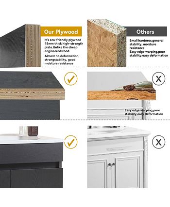 Simplie Fun Elegant Bathroom Vanity Modern Charm with Ample Storage ...