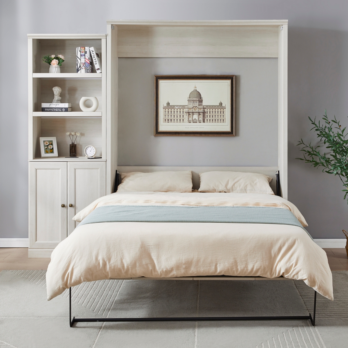 Click here for Streamdale Murphy Wall Bed with Storage - Rustic w... prices