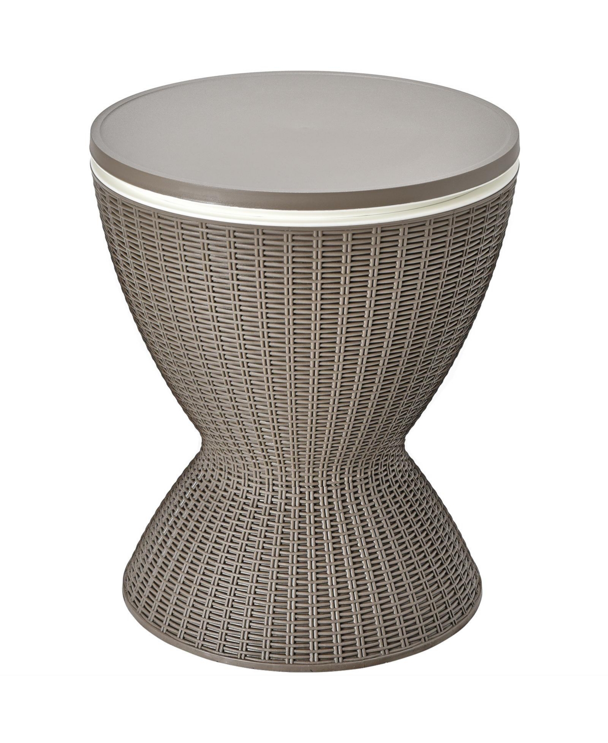 Click here for Sugift 3 Pieces Outdoor Rattan Bar Table with Exte... prices