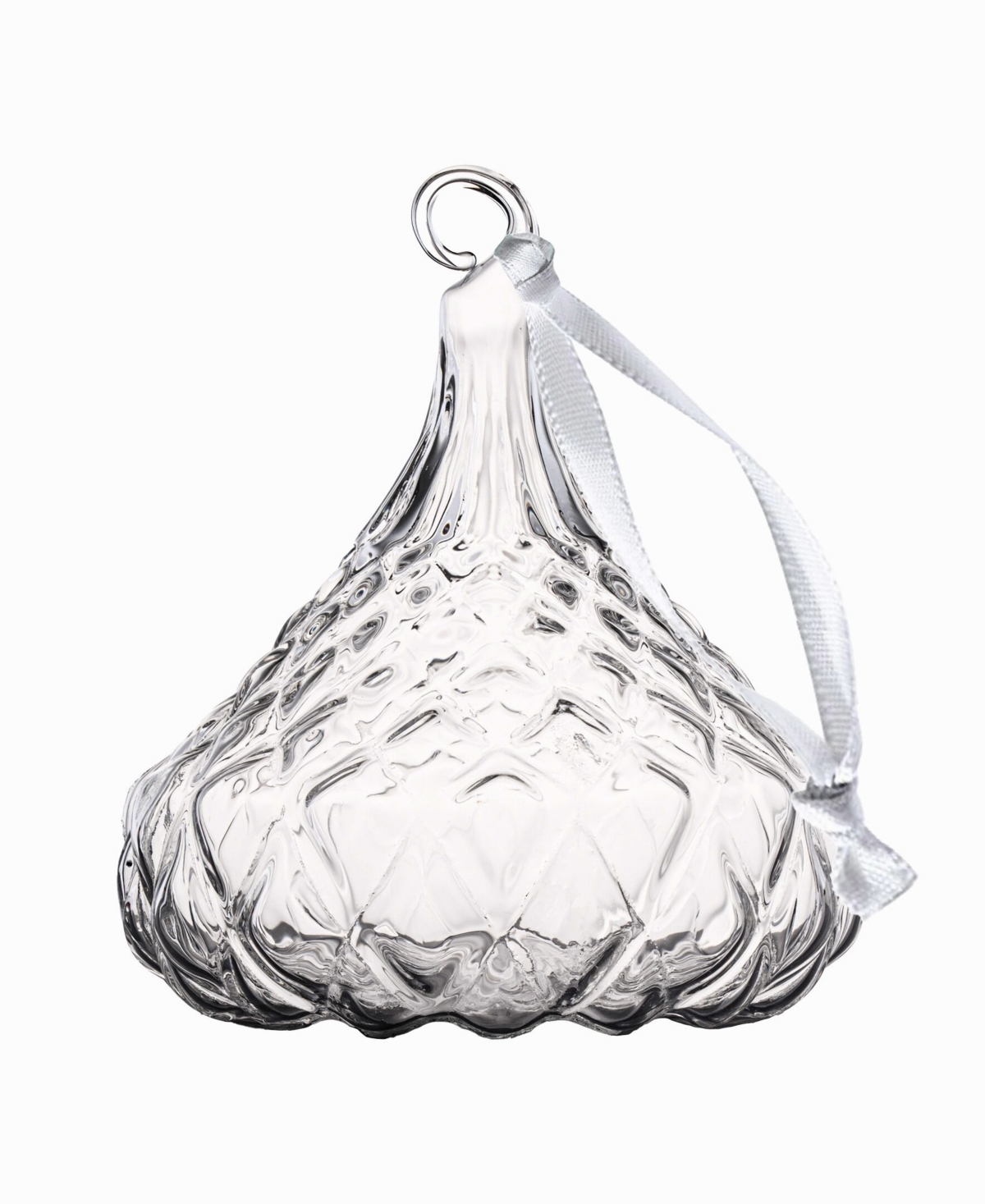 Click here for Godinger Hersheys Kiss Ornament - Clear prices