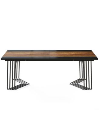 Tribesigns 79-Inch Dining Table for 8-10 People, Industrial Large ...