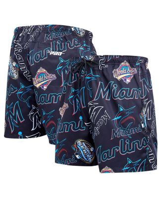 Pro Standard Men's Black Miami Marlins Toss Logo Woven Shorts - Macy's