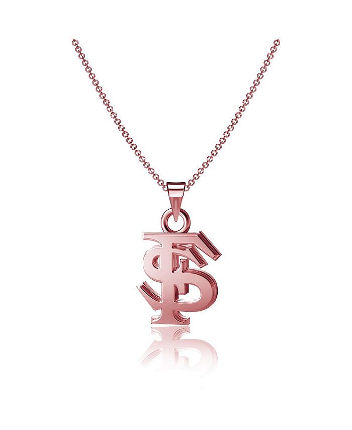 Dayna Designs Florida State Seminoles Rose Gold Pendant Necklace - Macy's