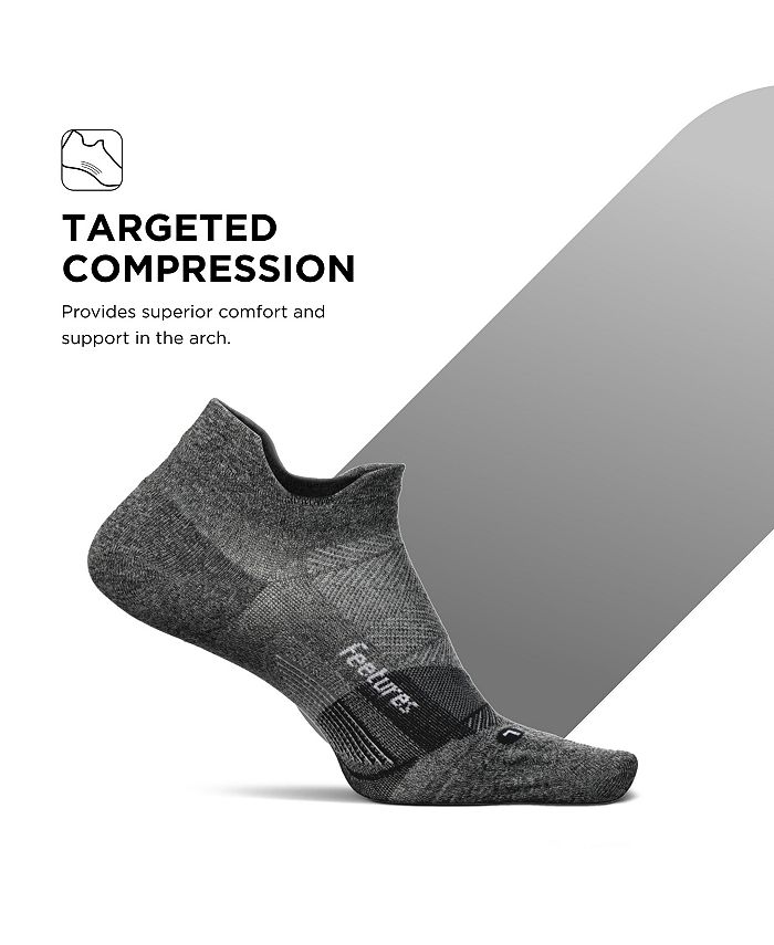 Feetures Men's Elite Ultra Light Cushion Ankle Socks - Sport Sock with ...