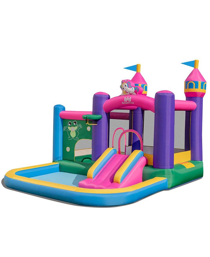 Costway 6-in-1 Kids Inflatable Bounce House with Slide Jumping Area ...