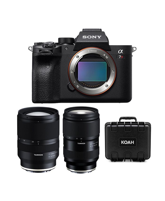 Sony a7R IV A 61MP Mirrorless Camera with 17-28mm and 28-75mm Lens ...