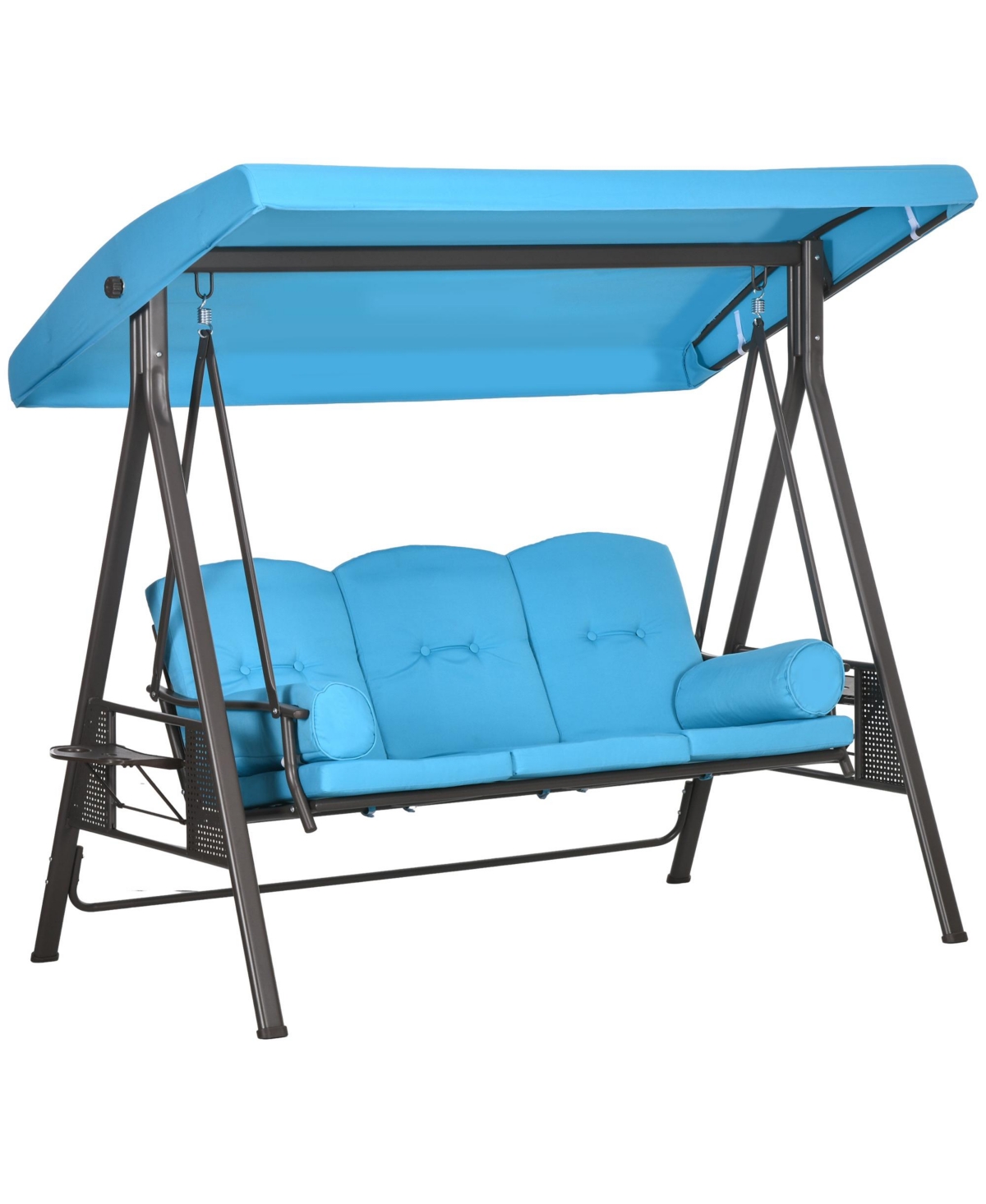 Click here for Outsunny 3-Seat Patio Swing w/ Tilt Canopy  Cushio... prices