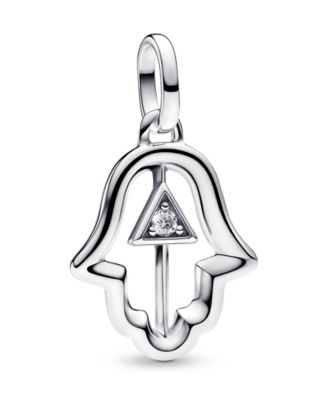 Pandora Sterling Silver Hamsa Hand Medallion Charm - Macy's