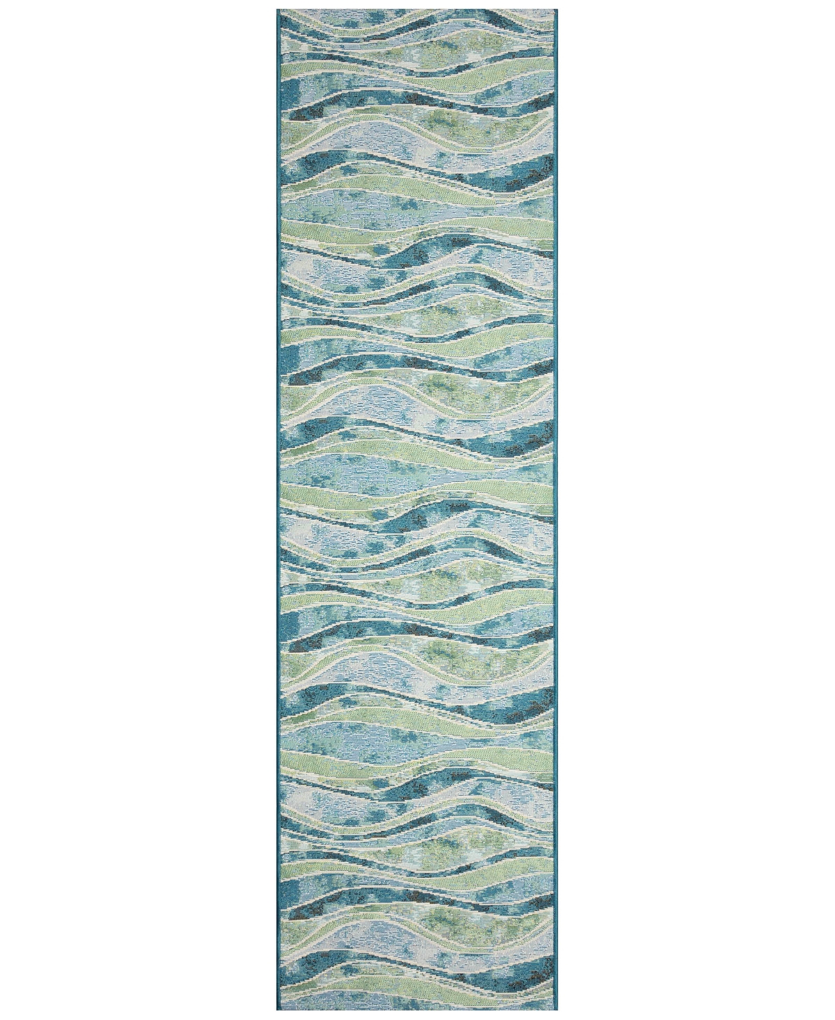 Click here for Liora Manne Marina Wave 111x76 Runner Area Rug - B... prices