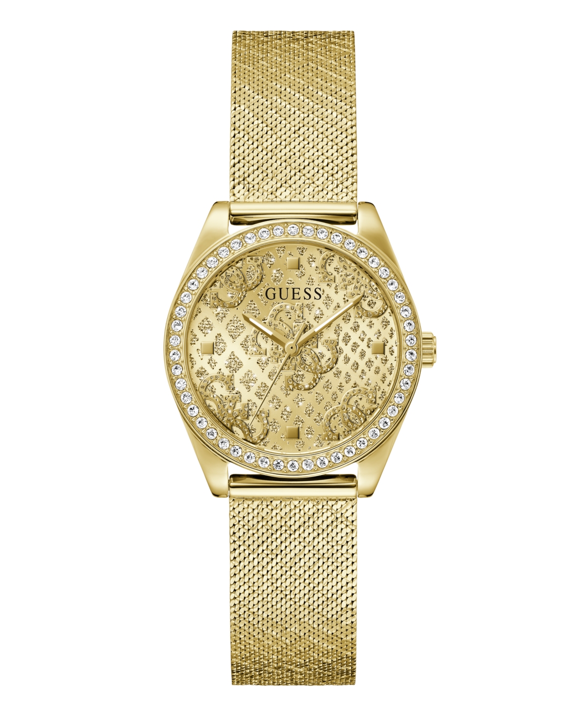 Click here for Guess Womens Analog Gold Mesh Watch 32mm - Gold prices