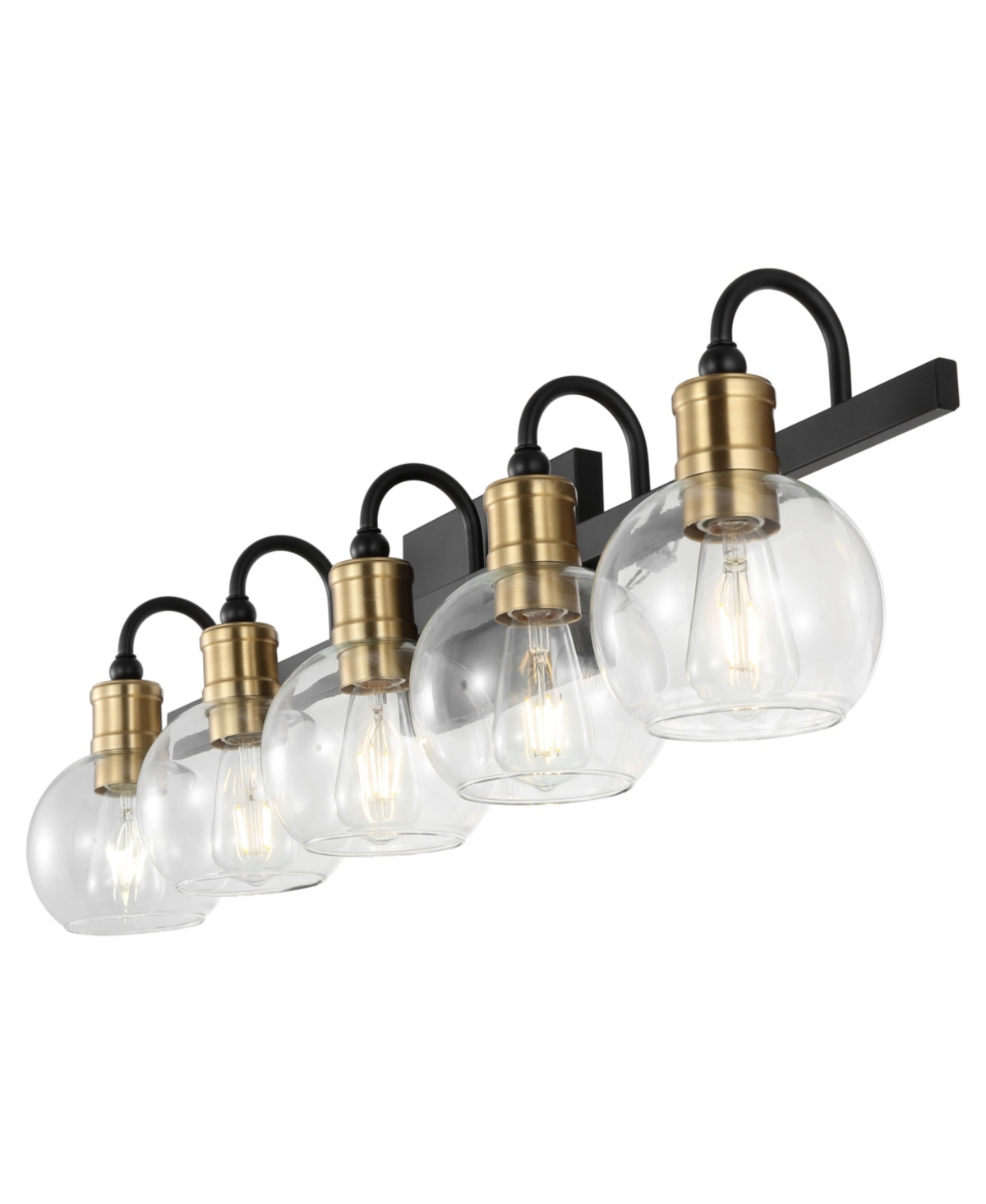 Click here for Jonathan Y Marais 36.5 5-Light Iron/Glass Rustic V... prices