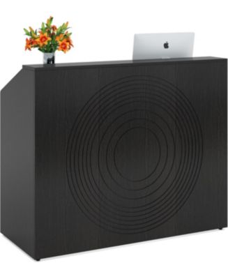 Tribesigns Reception Desk with Counter, Modern Front Desk Table with ...