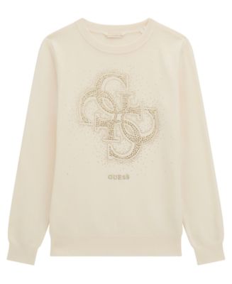 GUESS Girls 7-16 Long Sleeve Sweater - Macy's