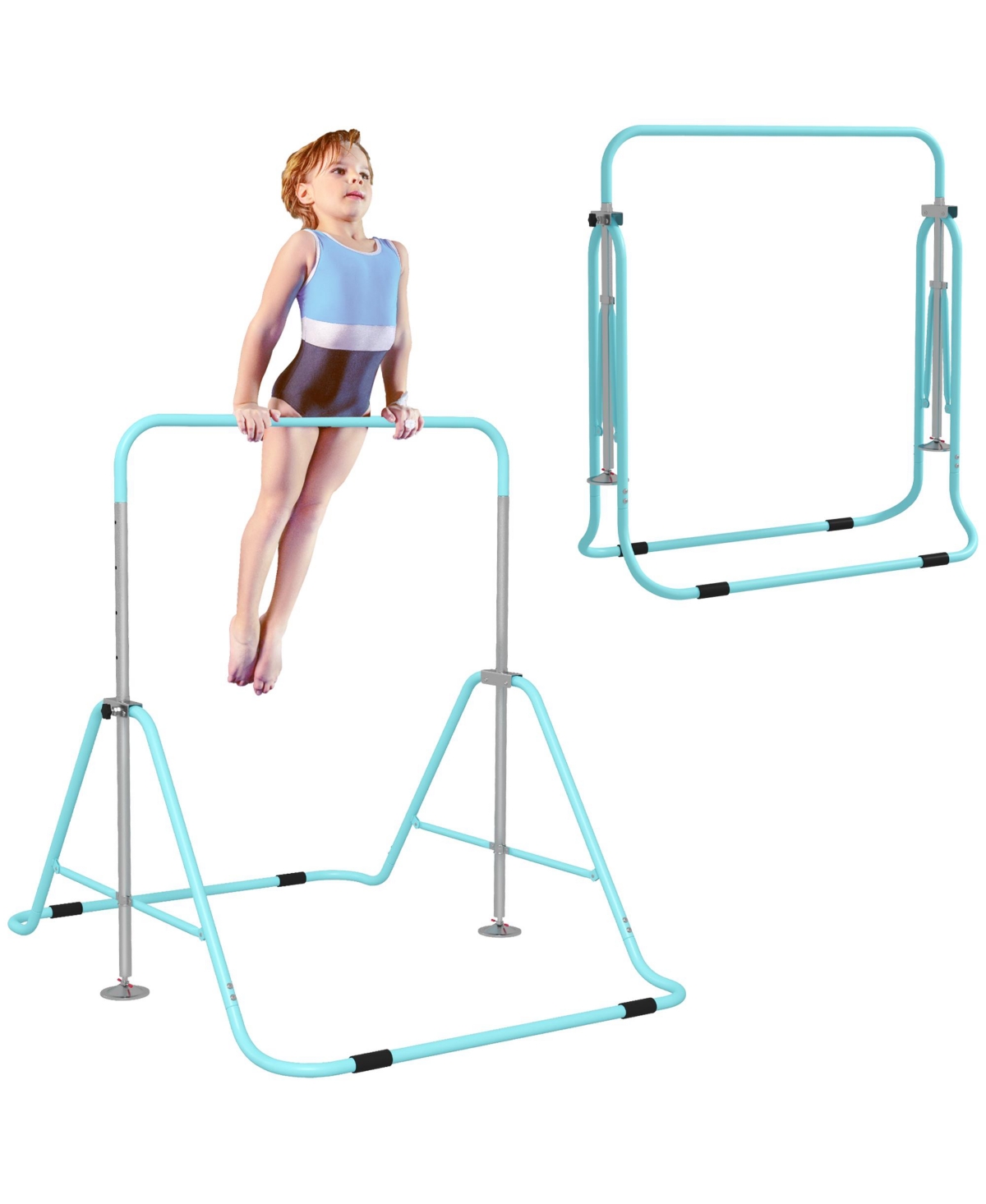 Click here for Qaba Folding Gymnastics Bar for Kids  Adjustable H... prices