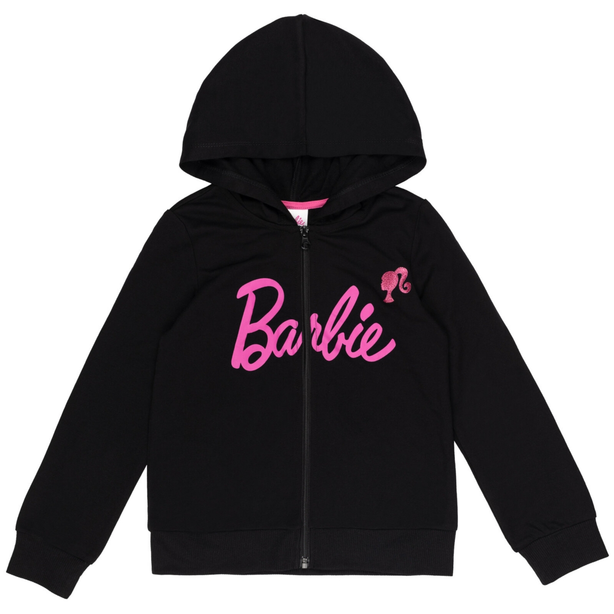 Click here for Barbie Girls French Terry Zip Up Hoodie - Black prices