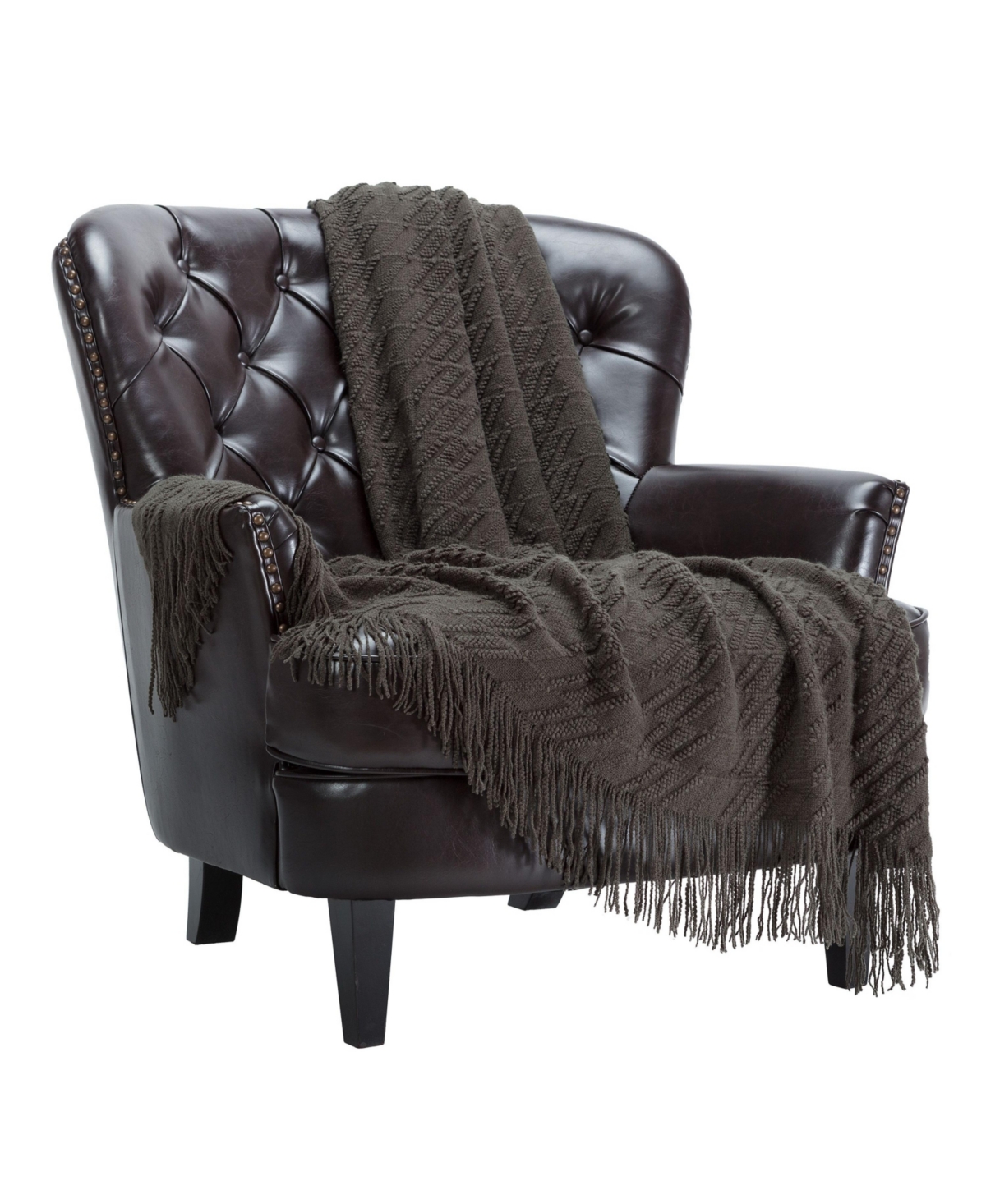 Click here for Chanasya Premium Rust Brown Throw Blanket With Tas... prices