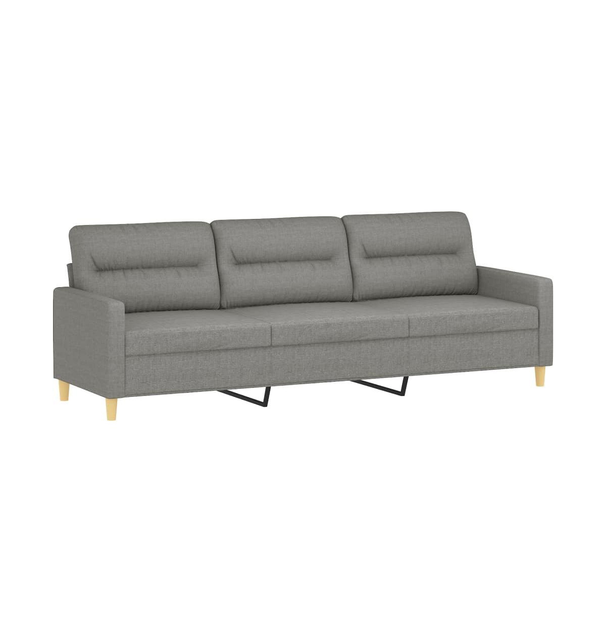 Click here for vidaXL 3-Seater Sofa Dark Gray 82.7 Fabric - Gray prices