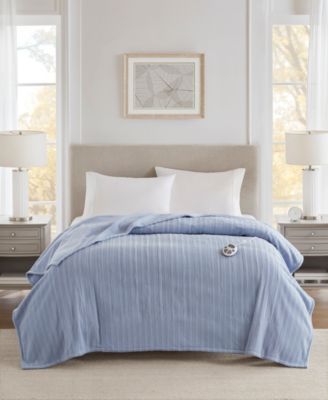 Premier Comfort Textured Fleece Heated Blanket, Twin - Macy's