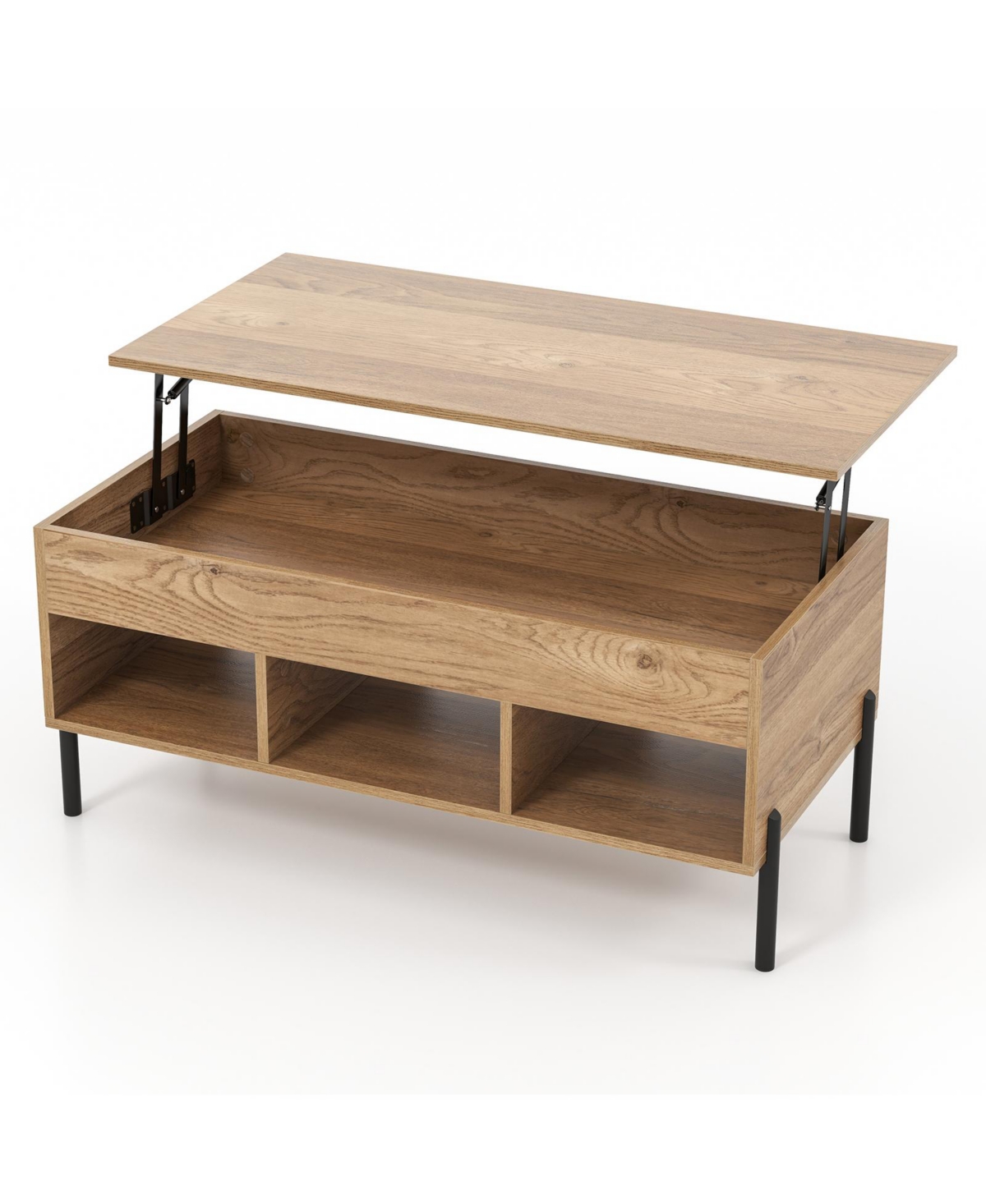 Click here for Sugift Living Room Central Table with Lifting Tabl... prices