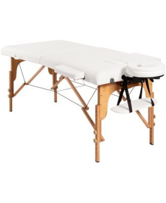 SKONYON Portable Adjustable Facial Spa Bed with Carry Case-White - Macy's