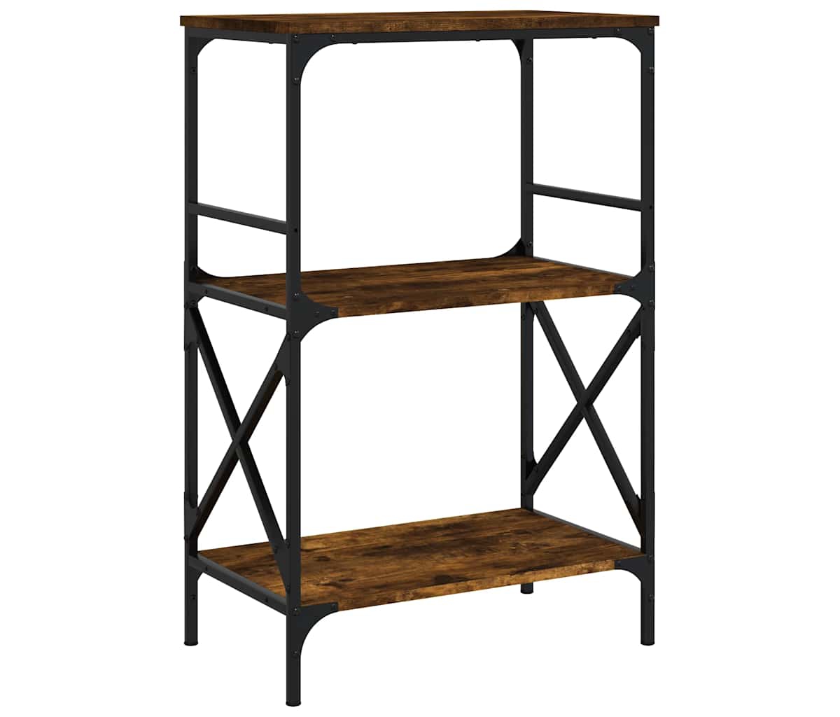 Click here for Bookcase 3-Tier Smoked Oak 23.2x13.8x35.6 Engineer... prices