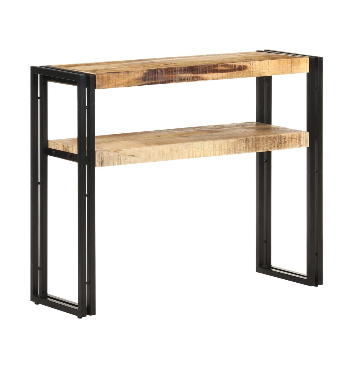 Click here for Console Table 35.4x11.8x29.5 Rough Mango Wood - Br... prices
