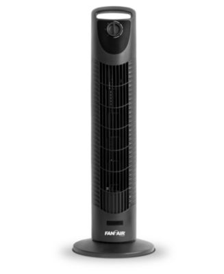 FanFair 30" Tower Fan with 110° Oscillation, 45 Watts - White - Macy's