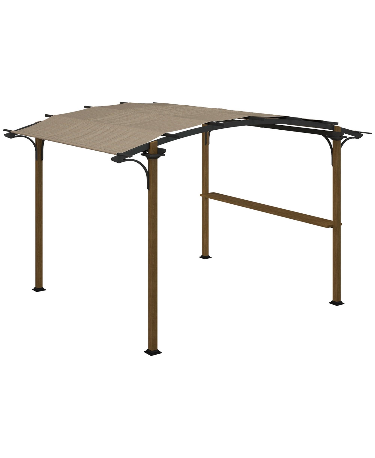 Click here for Outsunny 12 x 10 Outdoor Pergola Canopy with Bar C... prices